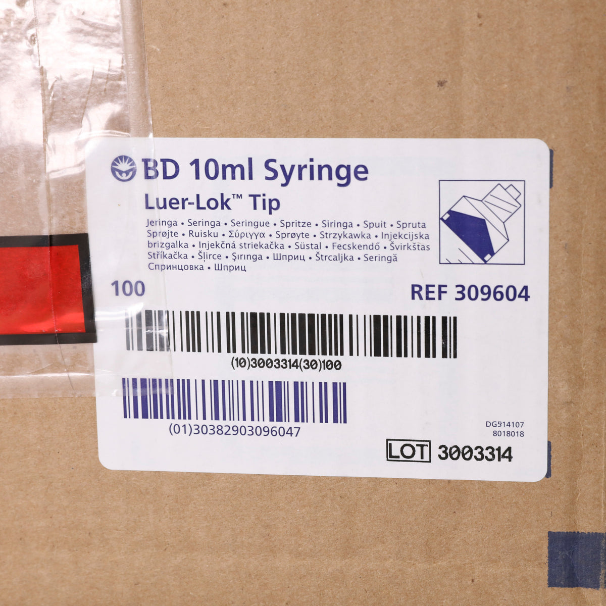 BD 10 mL Luer-Lok Individually Sealed Syringes #309604 – reLAB