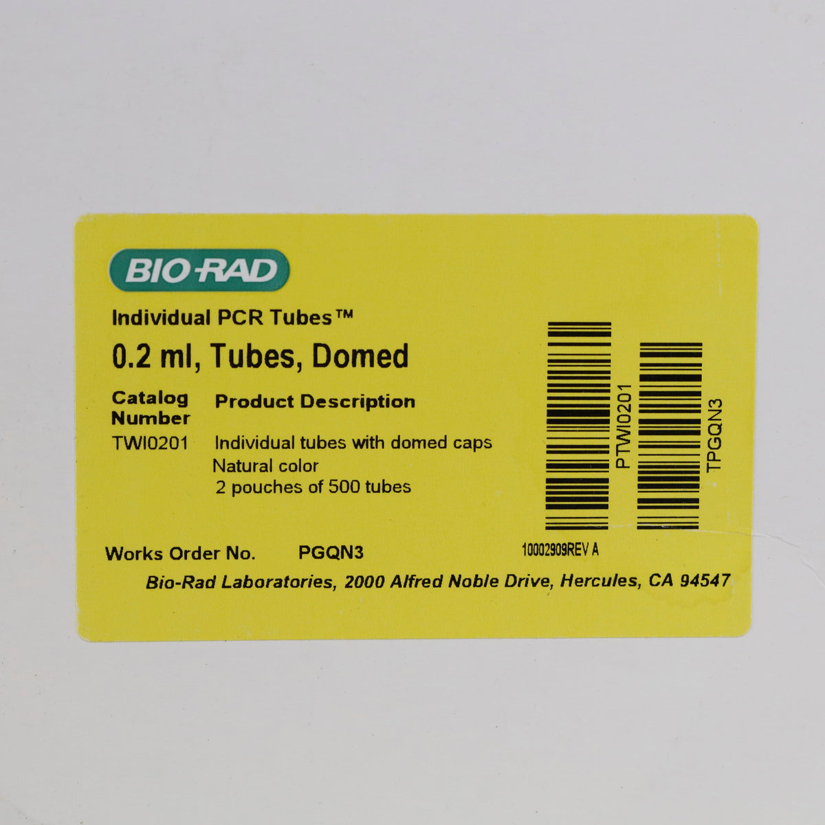 Bio-Rad 0.2 mL PCR Tubes with Domed Caps #TWI0201 – reLAB