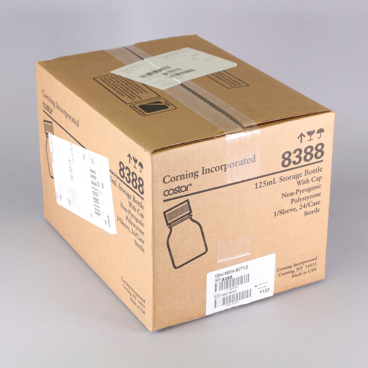 Corning Costar 125mL Sterile Plastic Media Bottle #8388 – reLAB