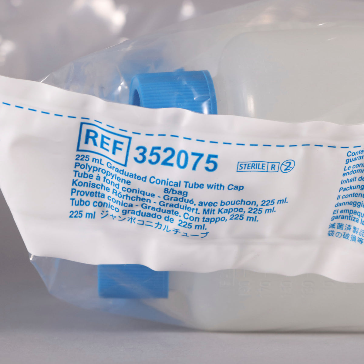 Falcon 225mL Sterile Conical Centrifuge Tubes #352075 – reLAB