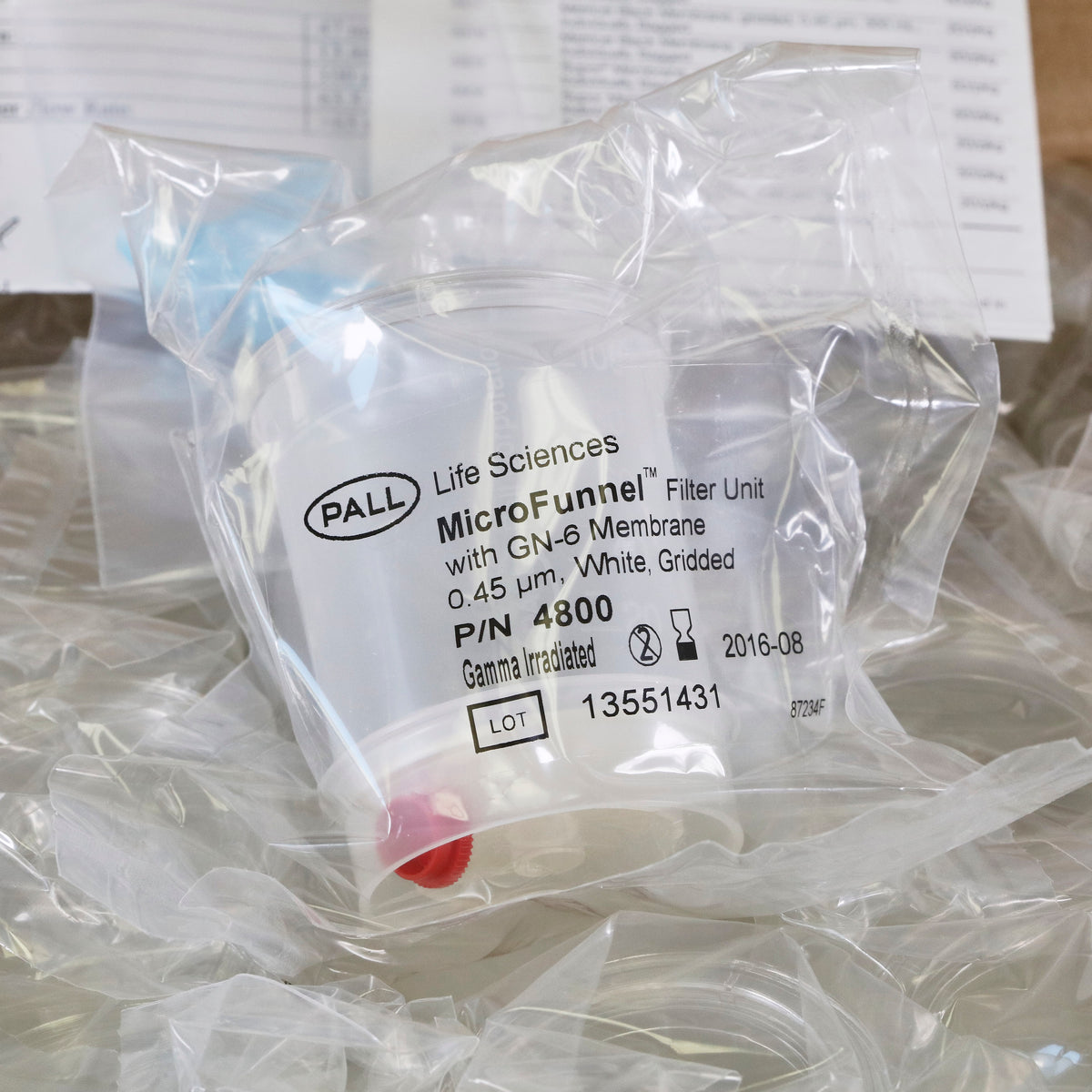 Pall MicroFunnel 100mL Filter Funnel 0.45um GN-6 Membrane #4800 – reLAB