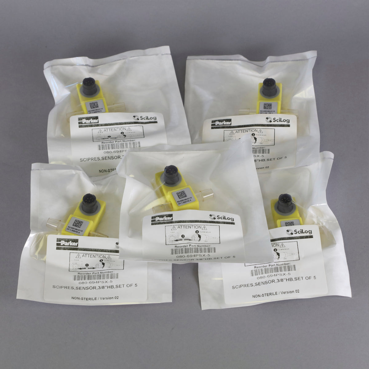 Parker SciLog SciPres Single-Use Biopharm Pressure Sensors #080-694PSX ...