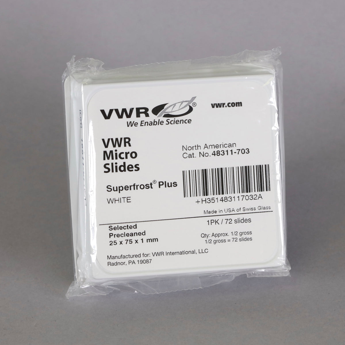 VWR Superfrost Plus White Microscope Slides #48311-703 – reLAB